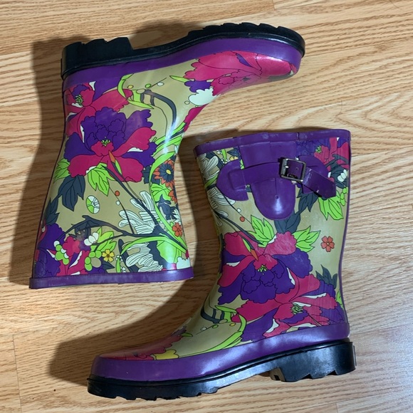 The Sak | Shoes | The Sak Roots Collection Floral Butterfly Rain Boot ...